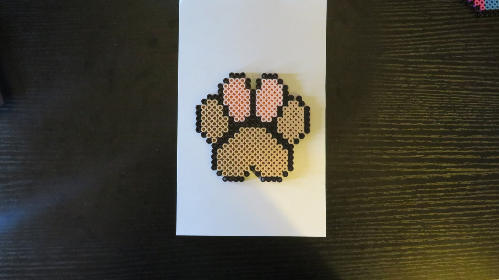 Dog Paw Print Perler Bead - Etsy