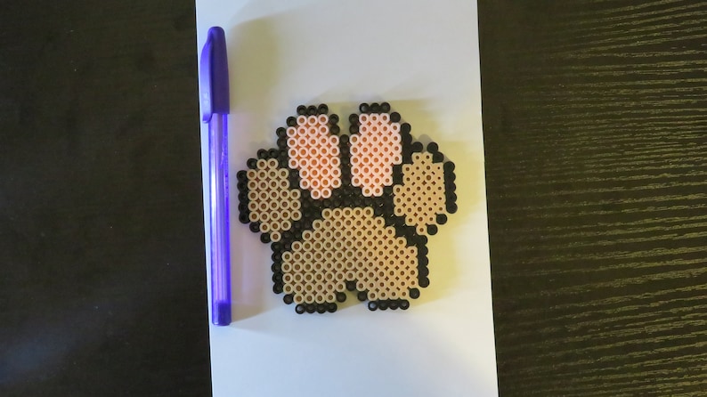 Dog Paw Print Perler Bead - Etsy
