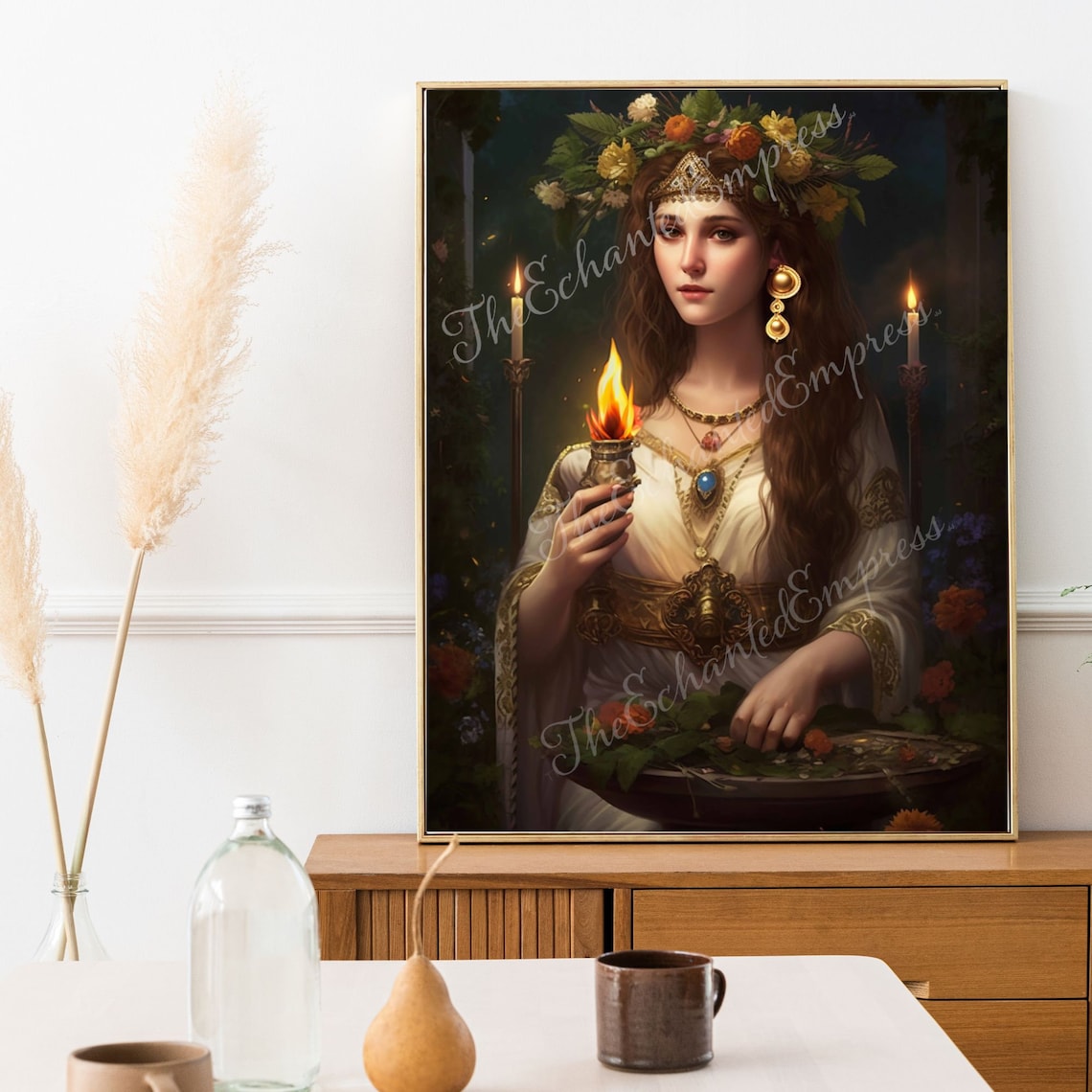 Hestia Greek Goddess of Hearth and Home Printable Art. DIGITAL DOWNLOAD ...