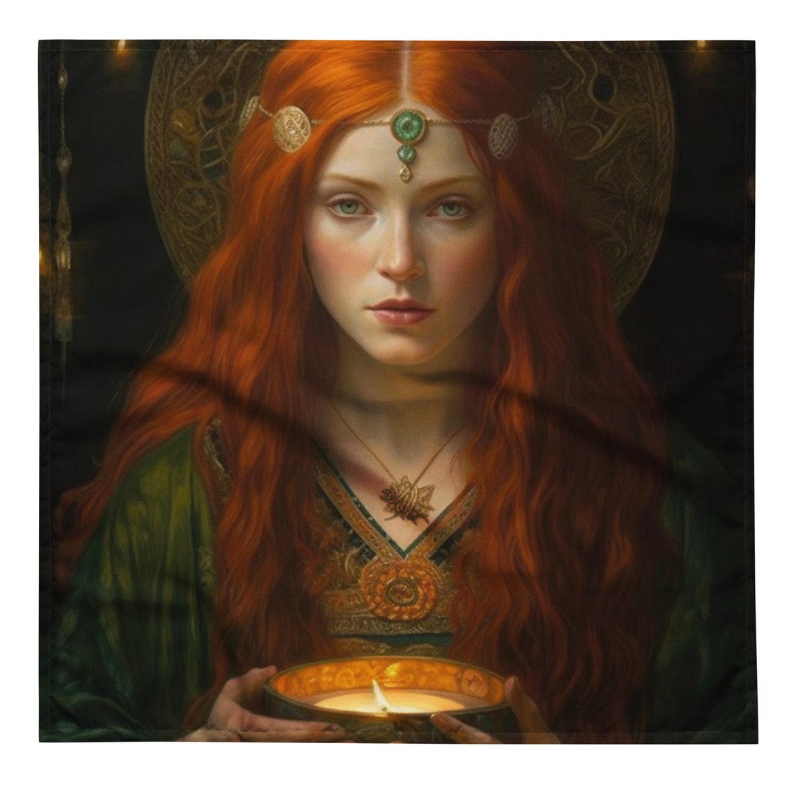 Brigid Goddess of the Heart, Protector of the Home, Tarot /altar Cloth ...