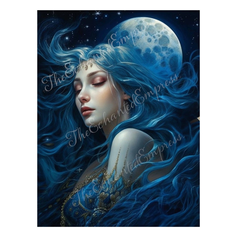 Selene - Goddess of the Moon and Lunar Magic Printable Art | DIGITAL ...