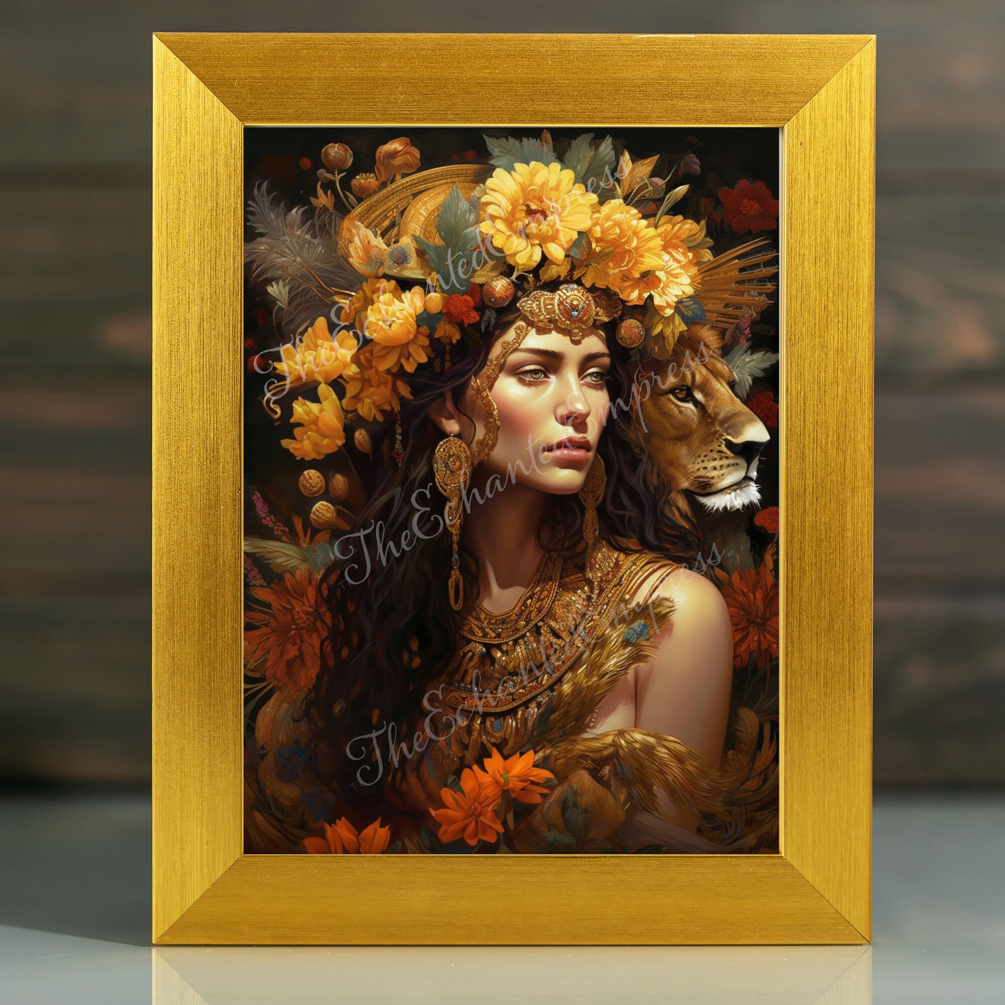 Leo Goddess, Zodiac Goddess of Leo. Printable Art DIGITAL DOWNLOAD - Etsy
