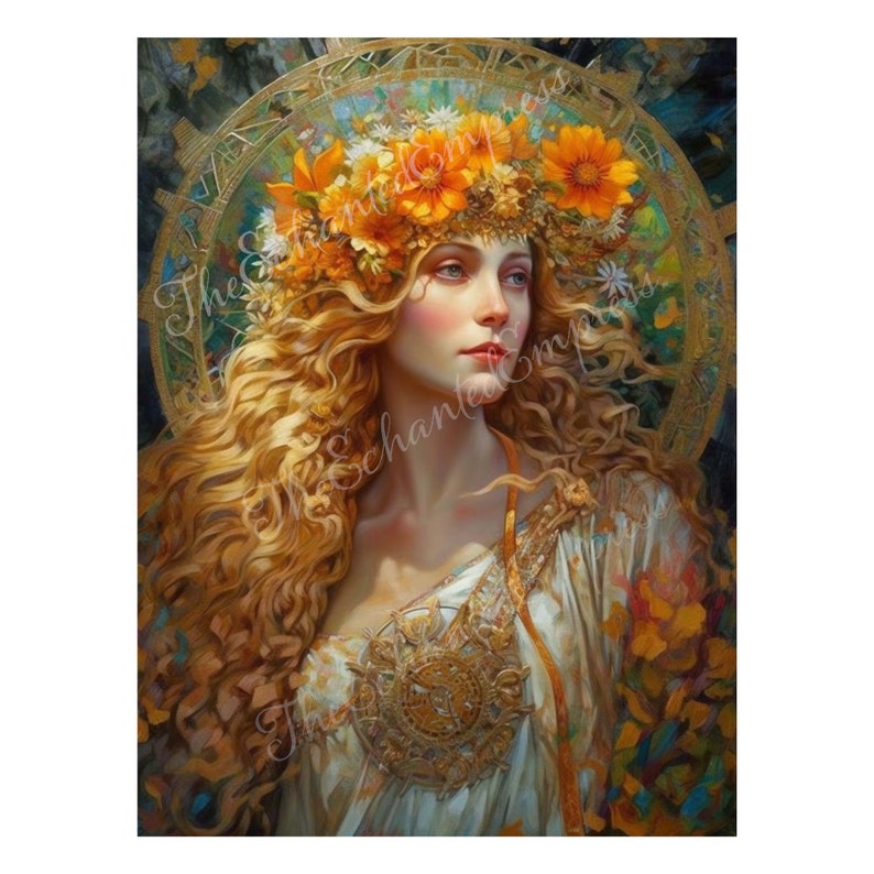 Sol Norse Goddess of the Sun Printable Art |DIGITAL DOWNLOAD. Perfect ...