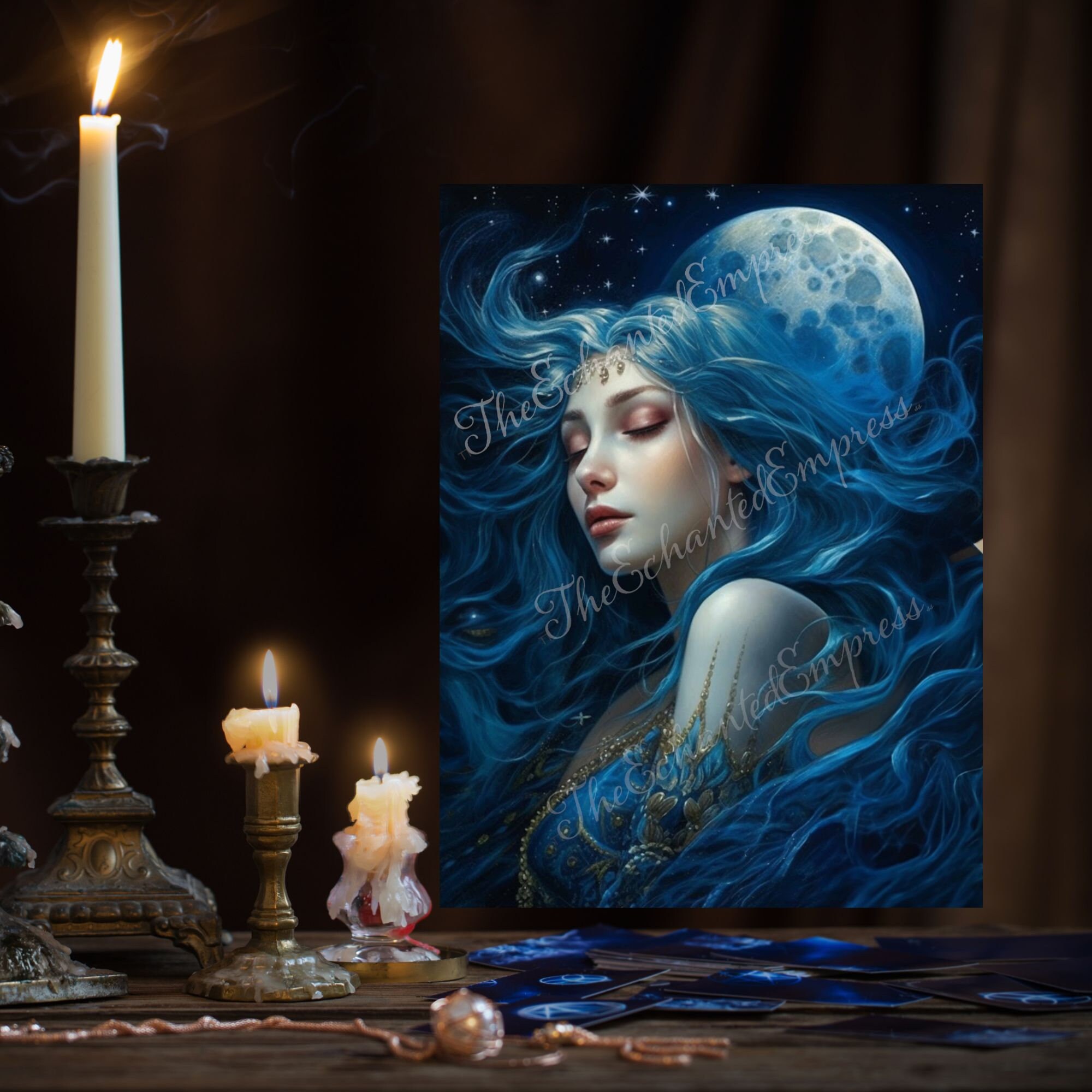 Selene - Goddess of the Moon and Lunar Magic Printable Art | DIGITAL ...