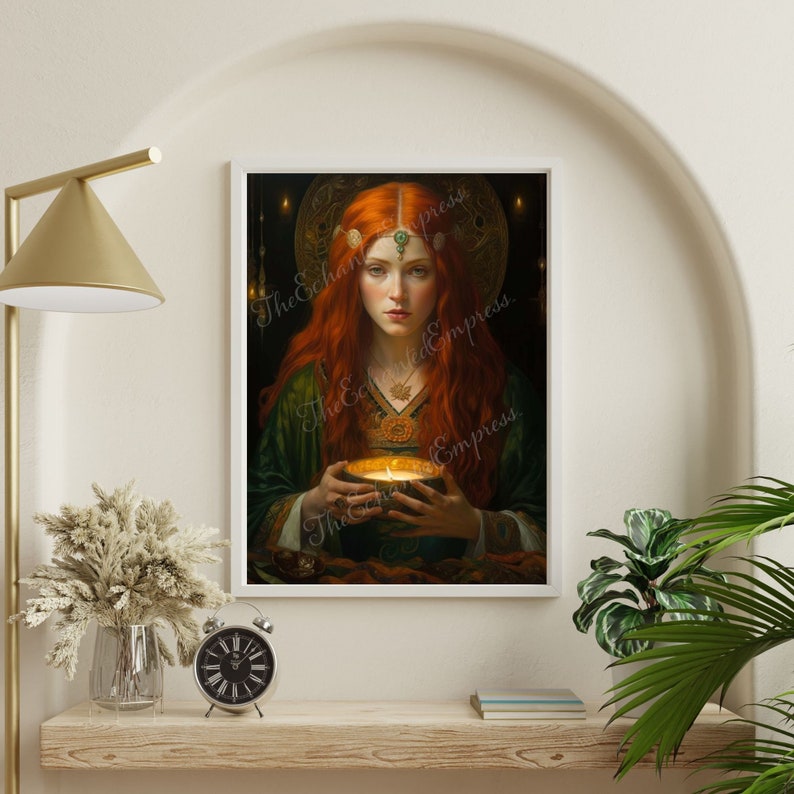 Brigid Celtic Goddess of Imbolc Printable Art | Perfect Decoration for ...