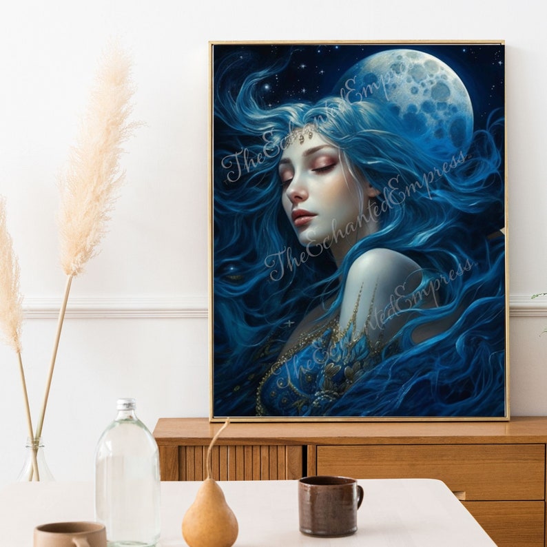 Selene - Goddess of the Moon and Lunar Magic Printable Art | DIGITAL ...