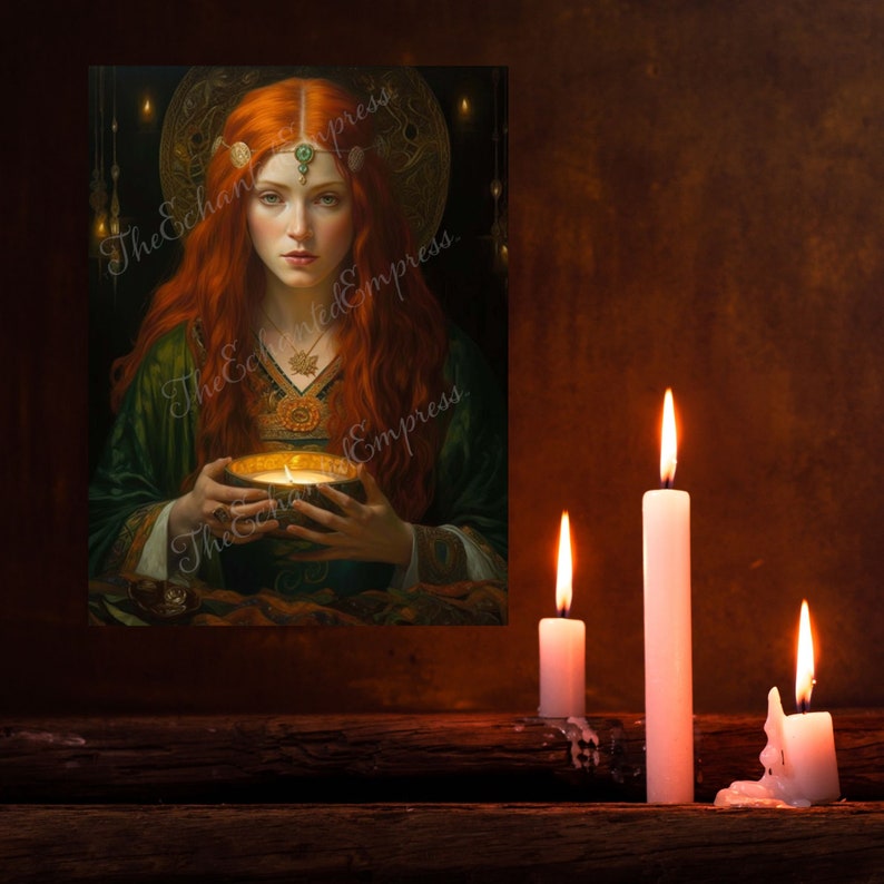Brigid Celtic Goddess of Imbolc Printable Art Perfect Decoration for ...