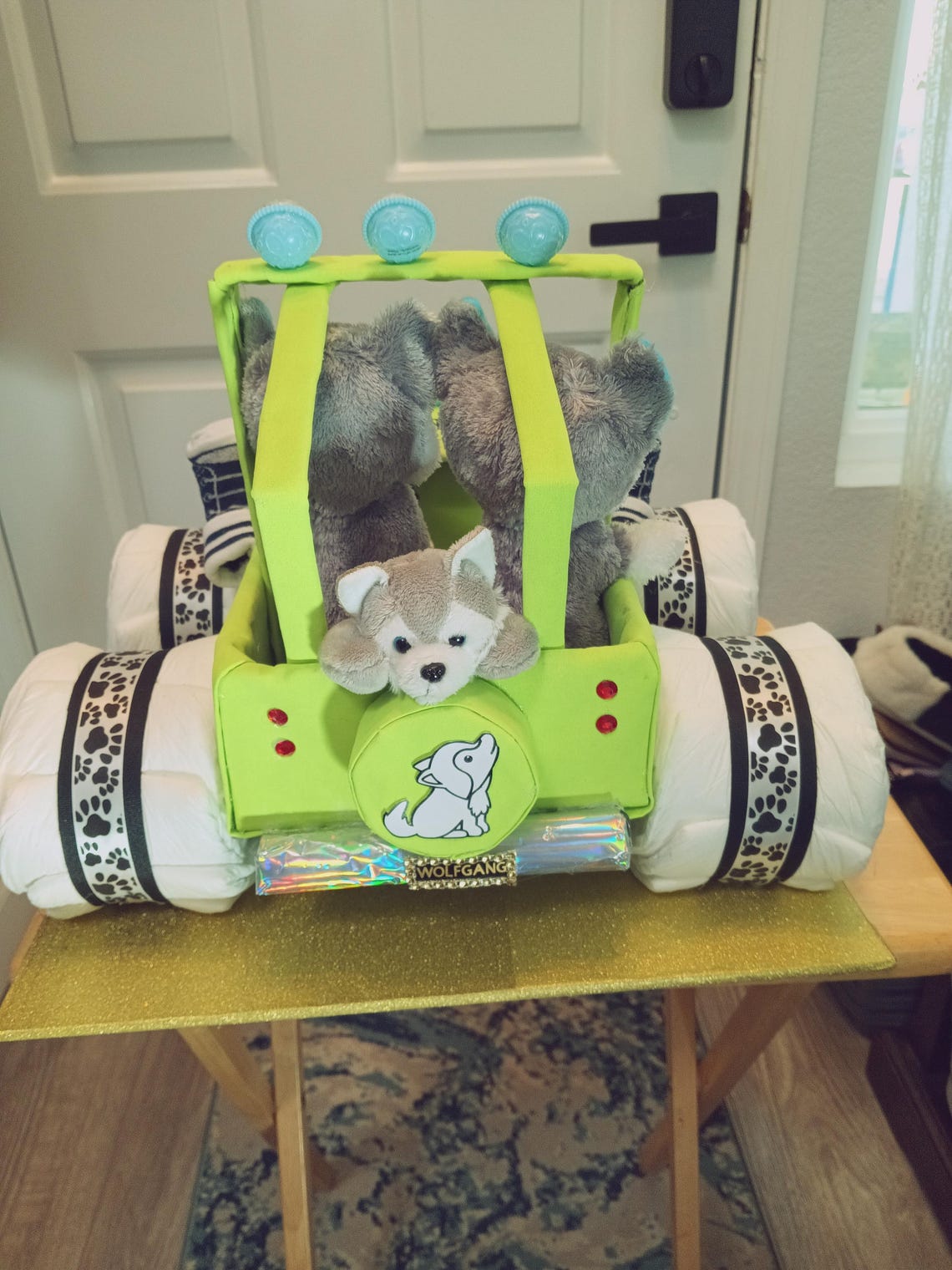 JEEP Diaper Cake in Neon Colors - Etsy