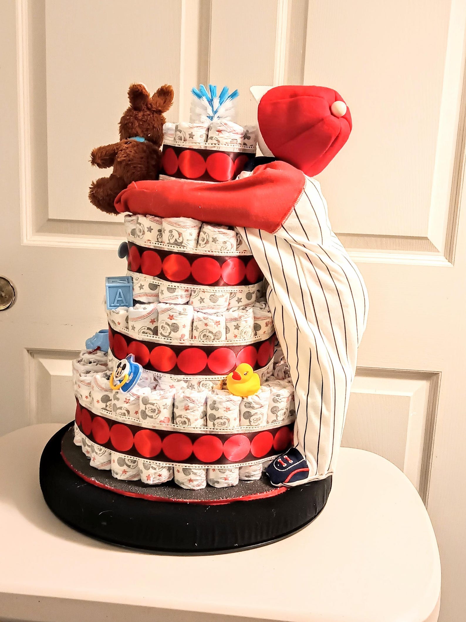 Baby Climbing a Diaper Cake - Etsy