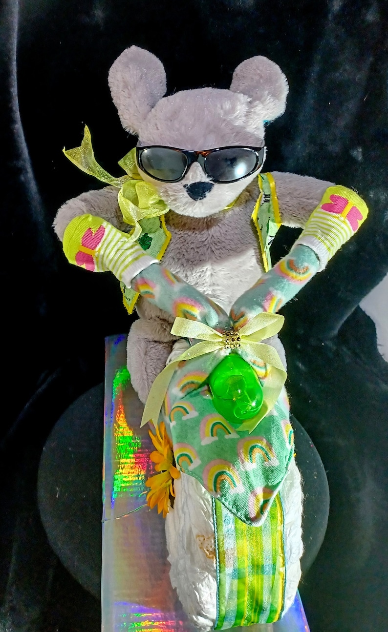 Bunny Motorcycle Diaper Cake - Etsy