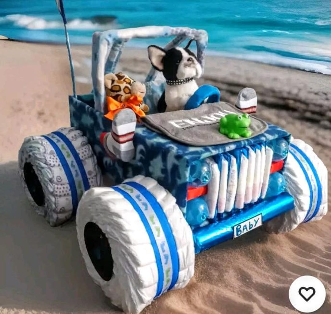Jeep Diaper Cake - Etsy