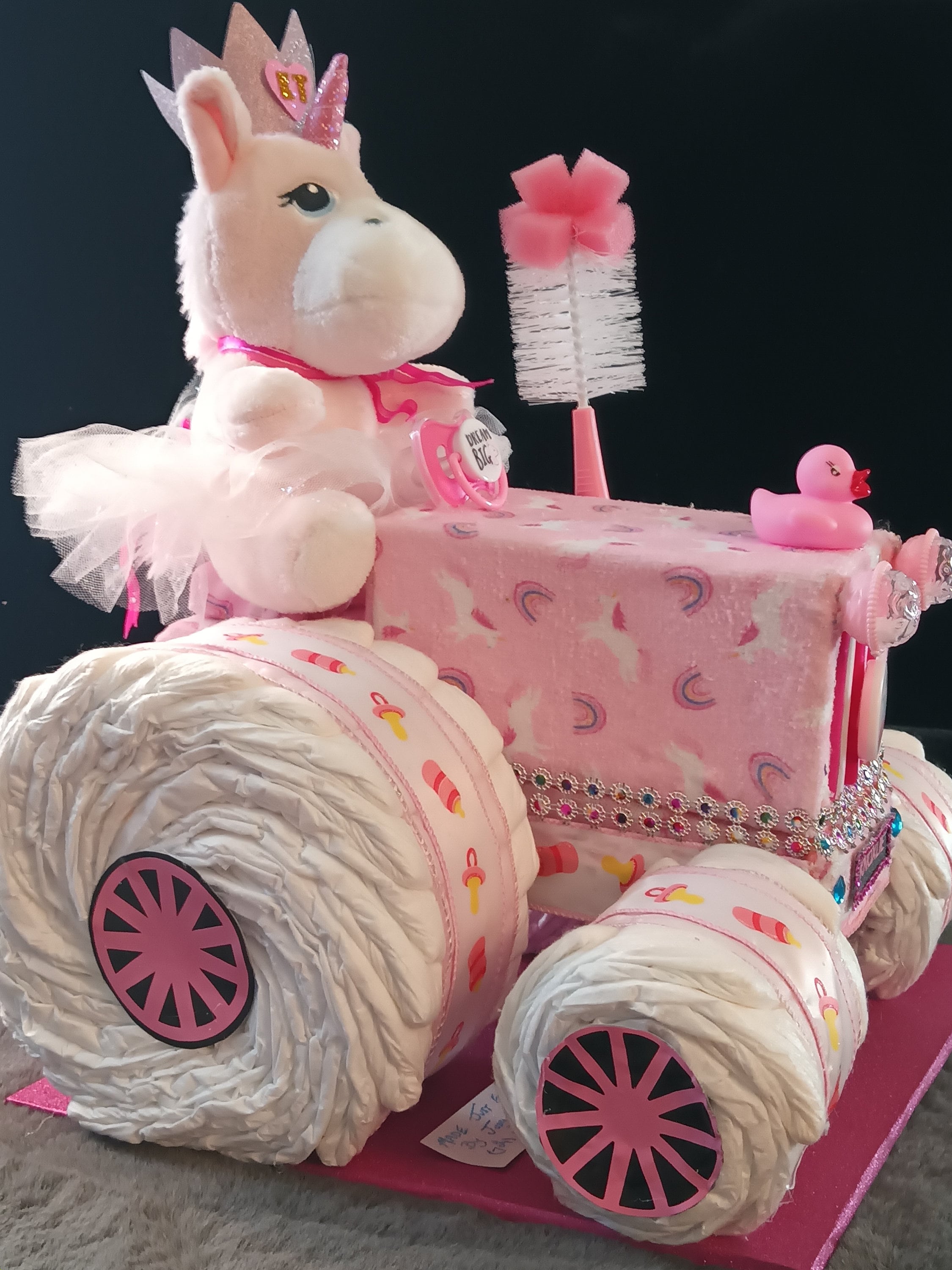 Tractor Diaper Cake - Etsy