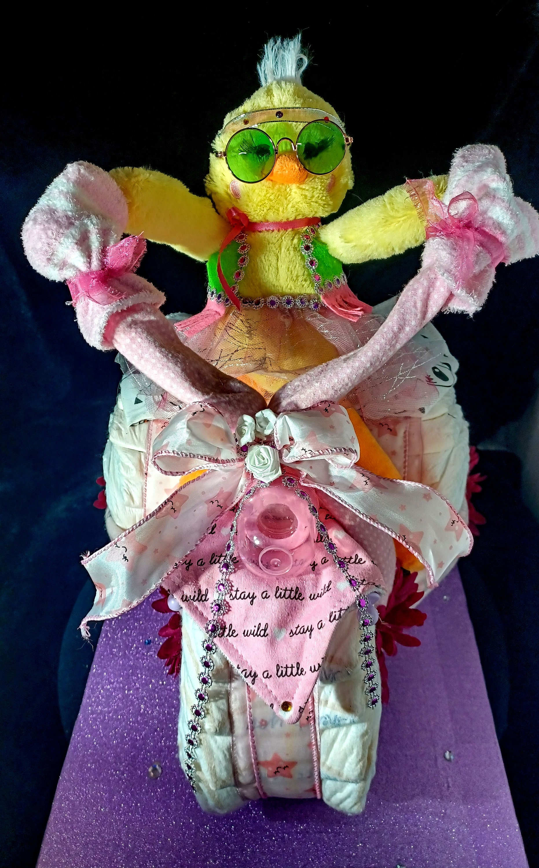 Three Wheel Motorcycle Diaper Cake - Etsy
