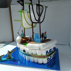 PIRATE SHIP Diaper Cake - Etsy