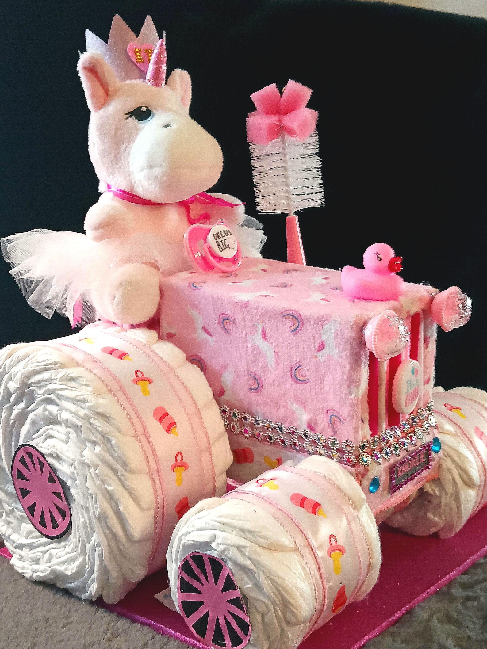 Tractor Diaper Cake - Etsy