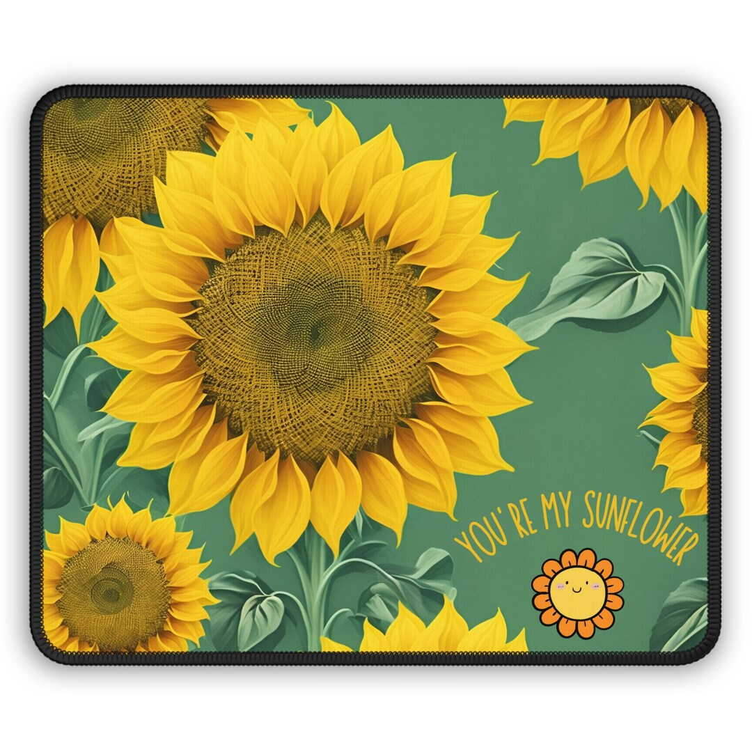 Sunflower Mousepad Custom Design - Brighten Your Home or Office ...