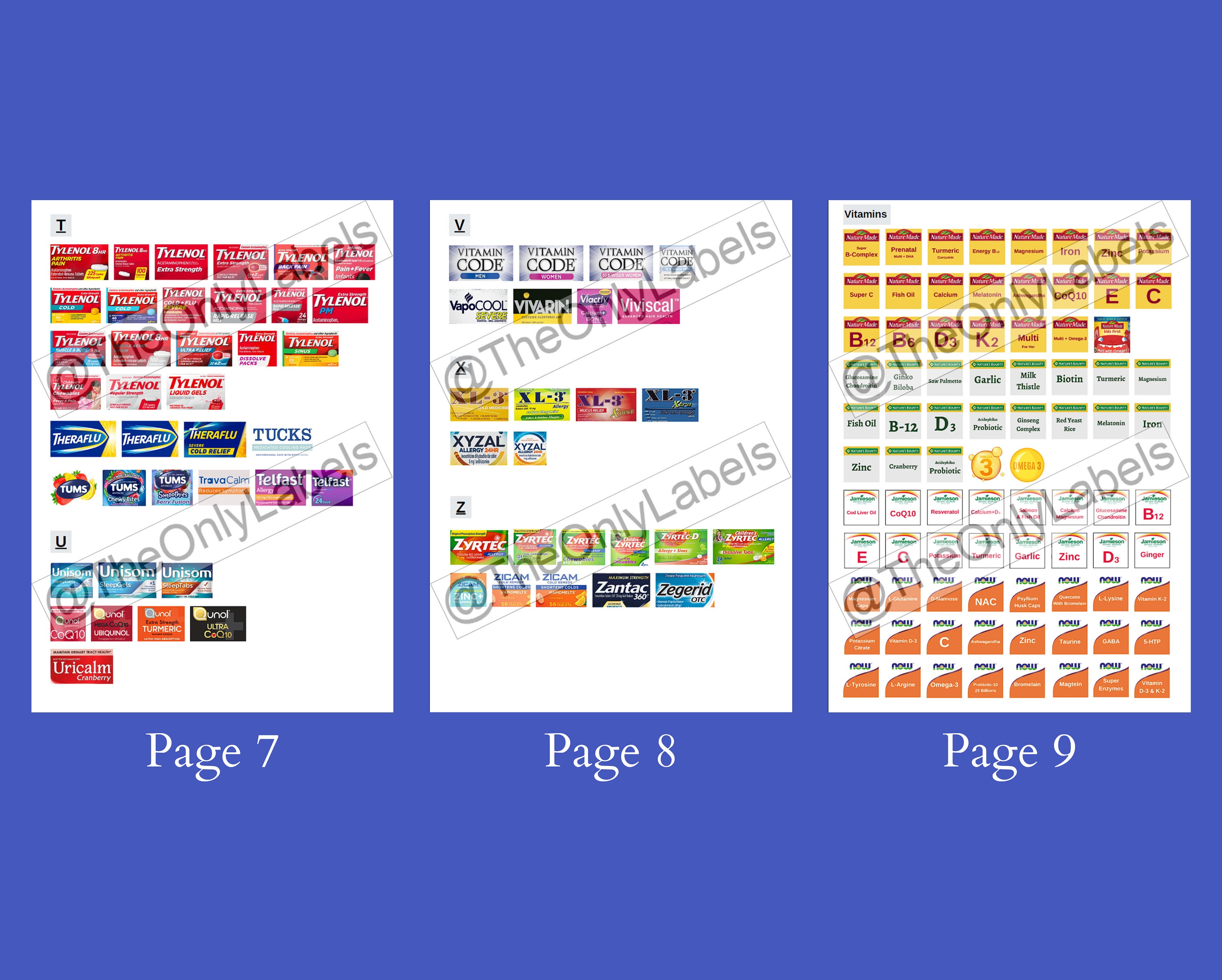 Ultimate Pocket Pharmacy Labels Printable Pill Case Labels - Etsy