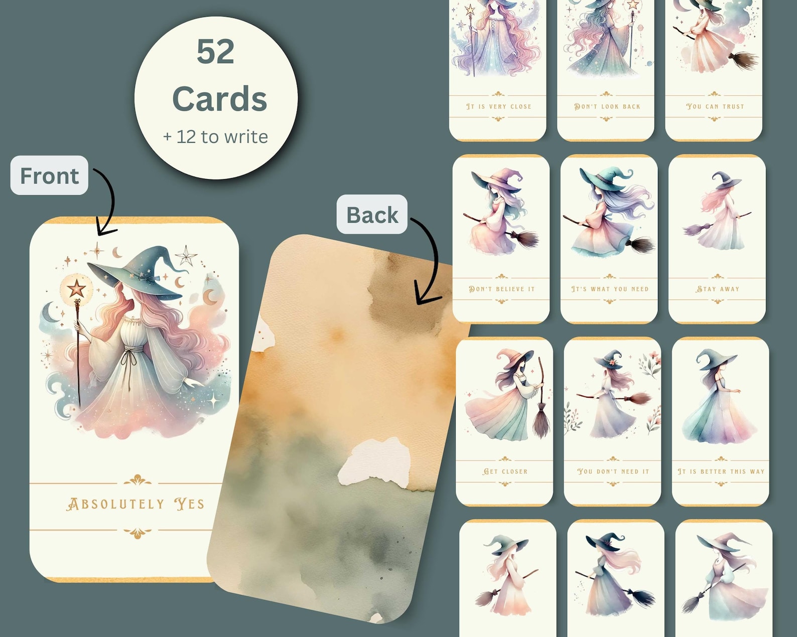 Oracle Card Deck: the Witch Princess Oracle • Clarification Cards Yes ...