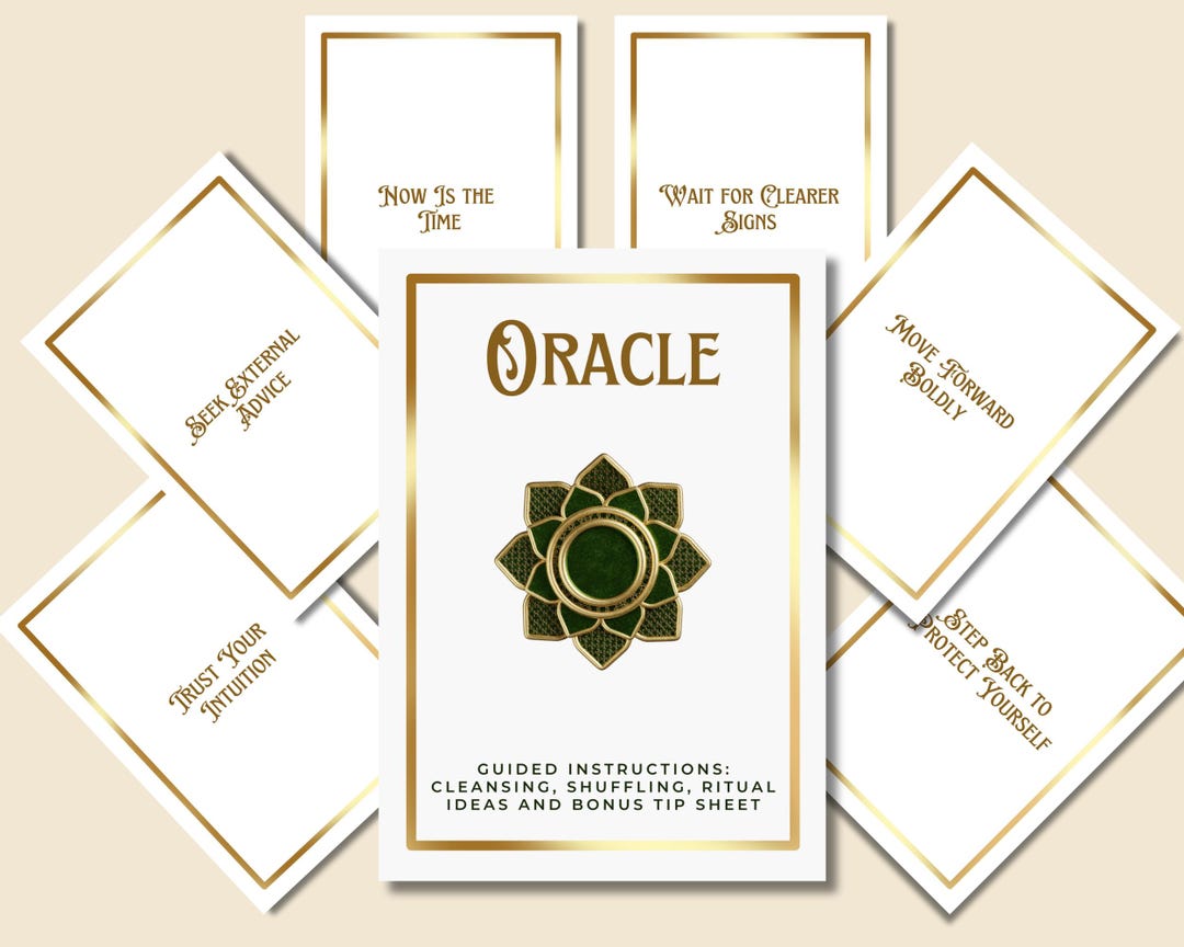 Oracle Card Deck: the Golden Clarity Oracle • Clarification Cards Yes ...