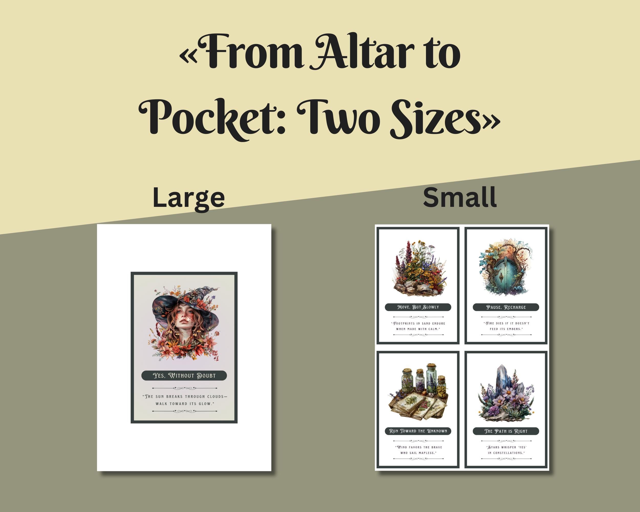 Oracle Card Deck: Clarity in the Crossroads. 71 Printable Witch’s ...