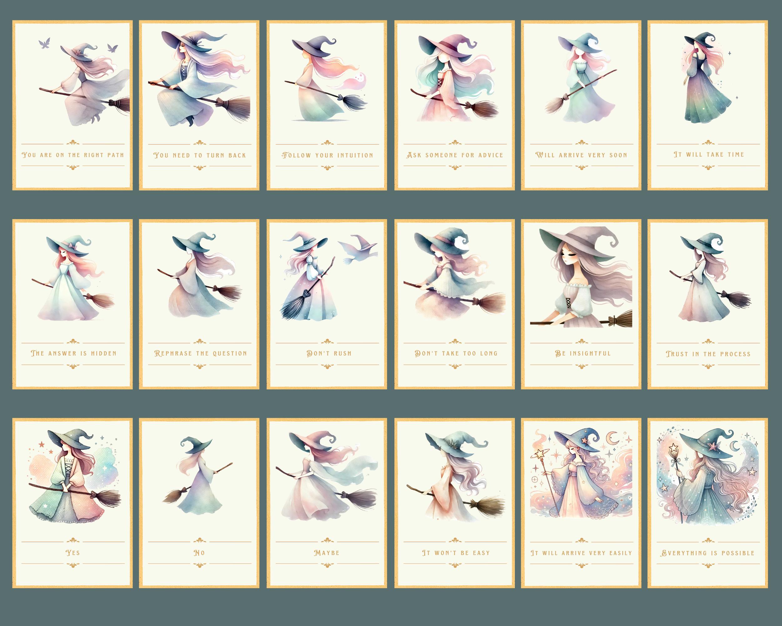 Oracle Card Deck: the Witch Princess Oracle • Clarification Cards Yes ...
