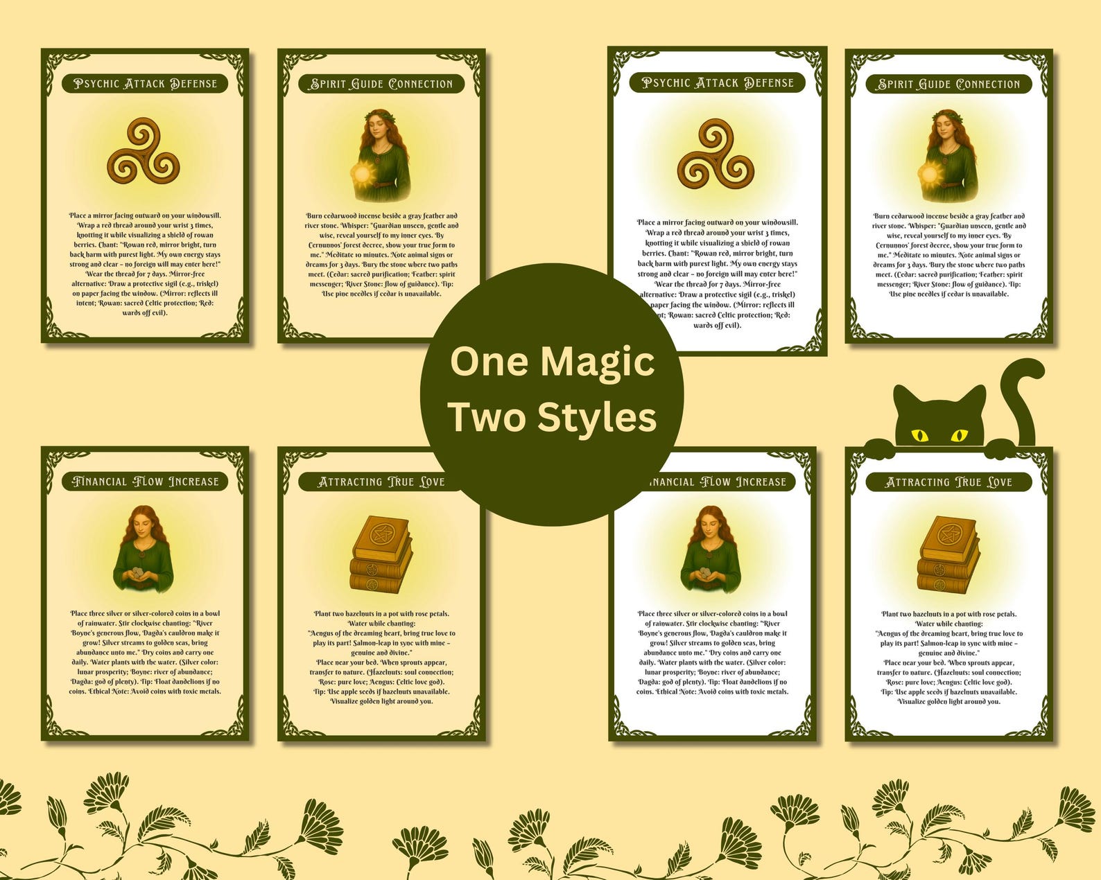 Celtic Spell Cards: 77 Daily Magic Spells + Witchcraft Planner ...