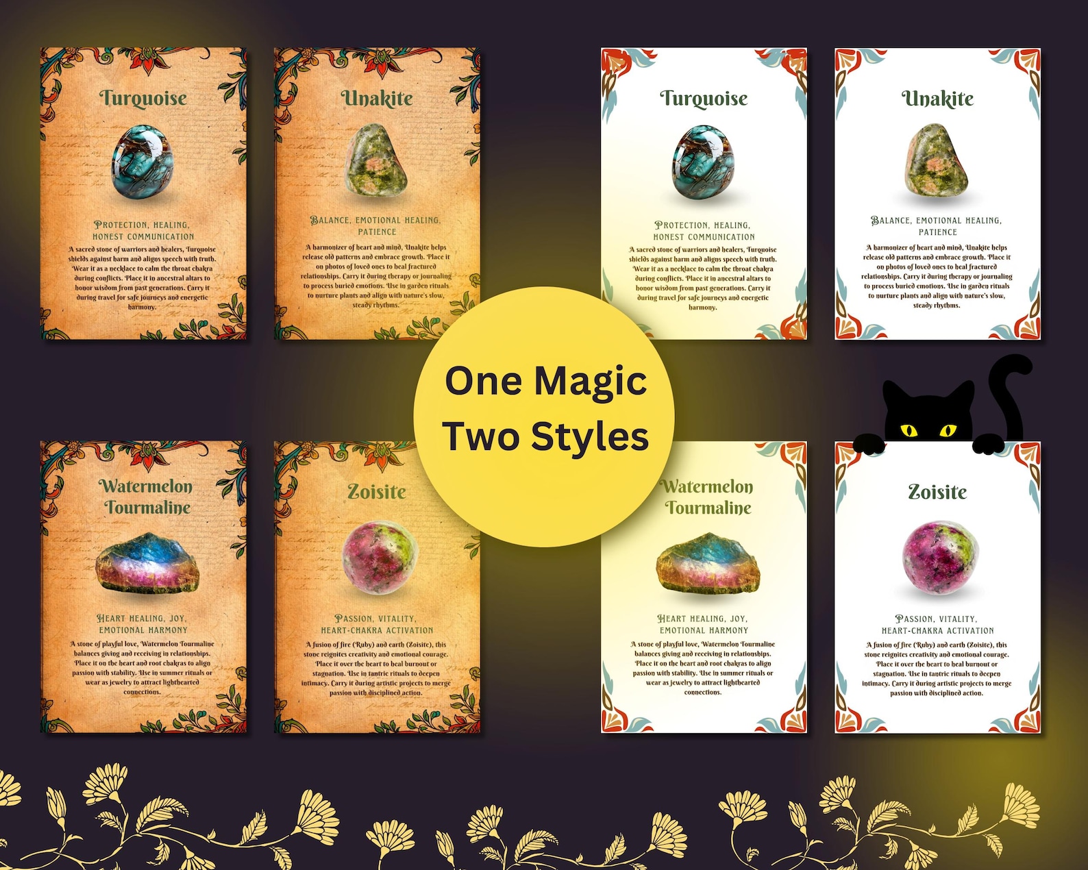 101 Witch’s Crystal Cards • Magical Properties & Spellwork Guide ...