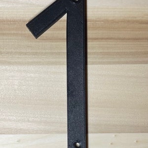 Custom Modern House Numbers, Custom Fonts, 5" Tall, Raised Spacer ...