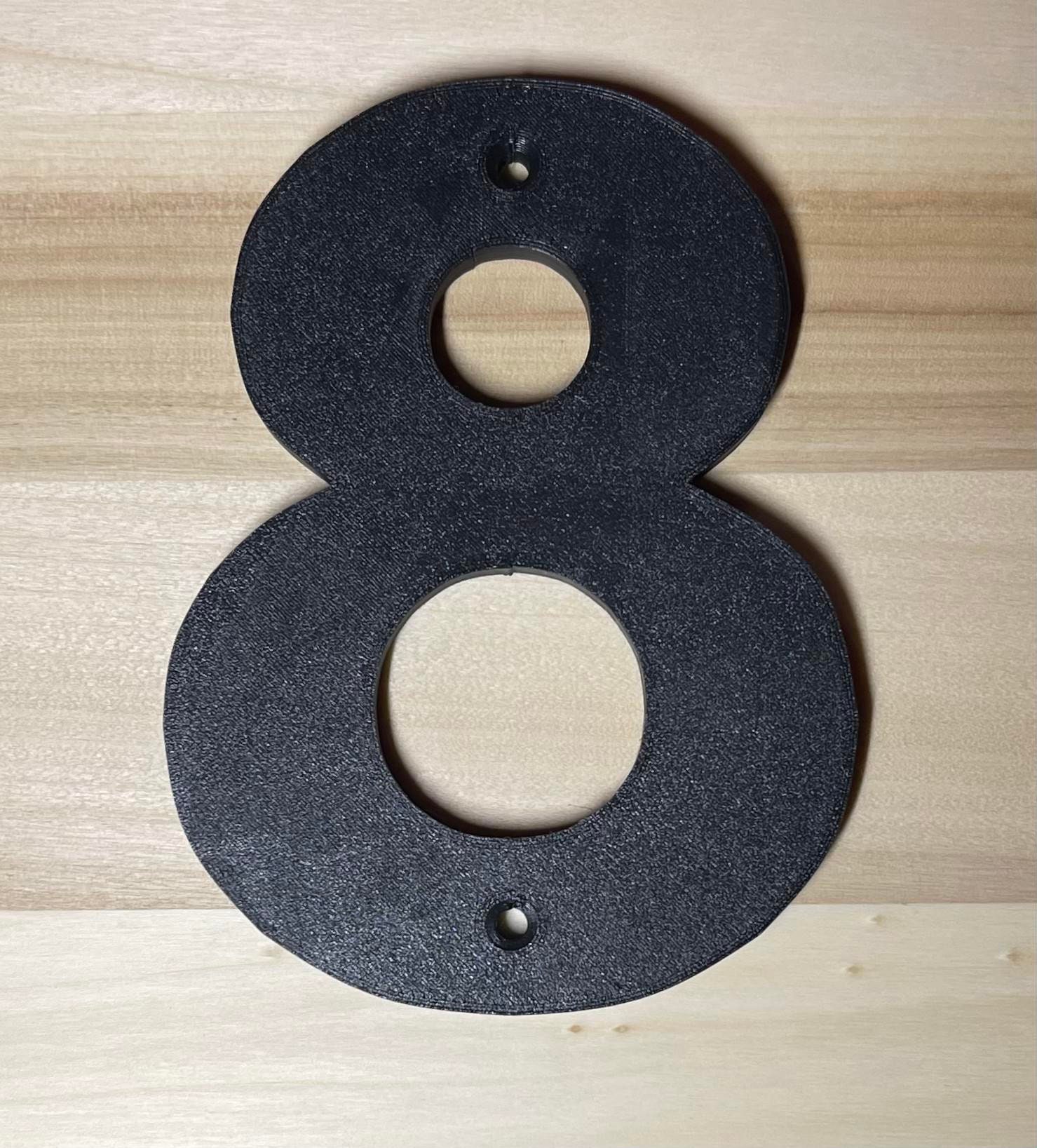 Custom Modern House Numbers, Custom Fonts, 5" Tall, Raised Spacer ...