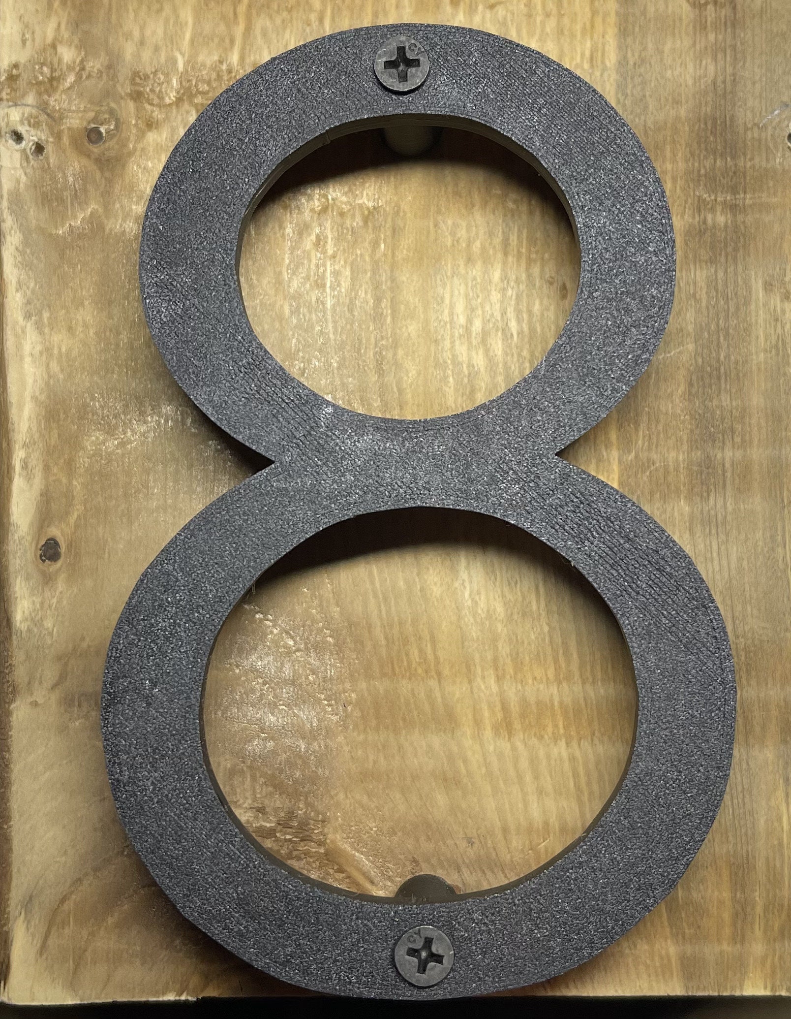 Custom Modern House Numbers, Custom Fonts, 8" Tall, Raised Spacer - Etsy