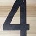 Custom Modern House Numbers, Custom Fonts, 5" Tall, Raised Spacer ...
