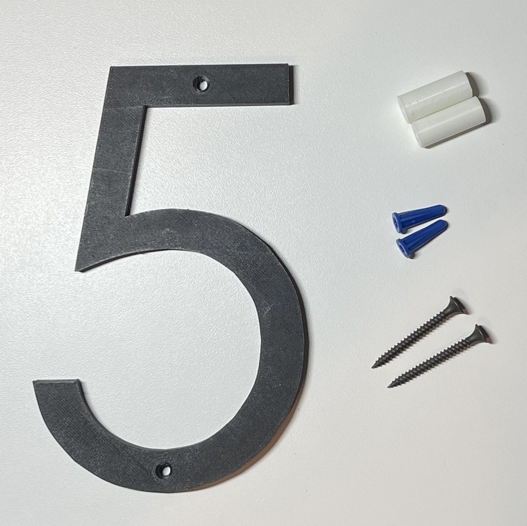 Custom Modern House Numbers Custom Fonts 6 Tall - Etsy