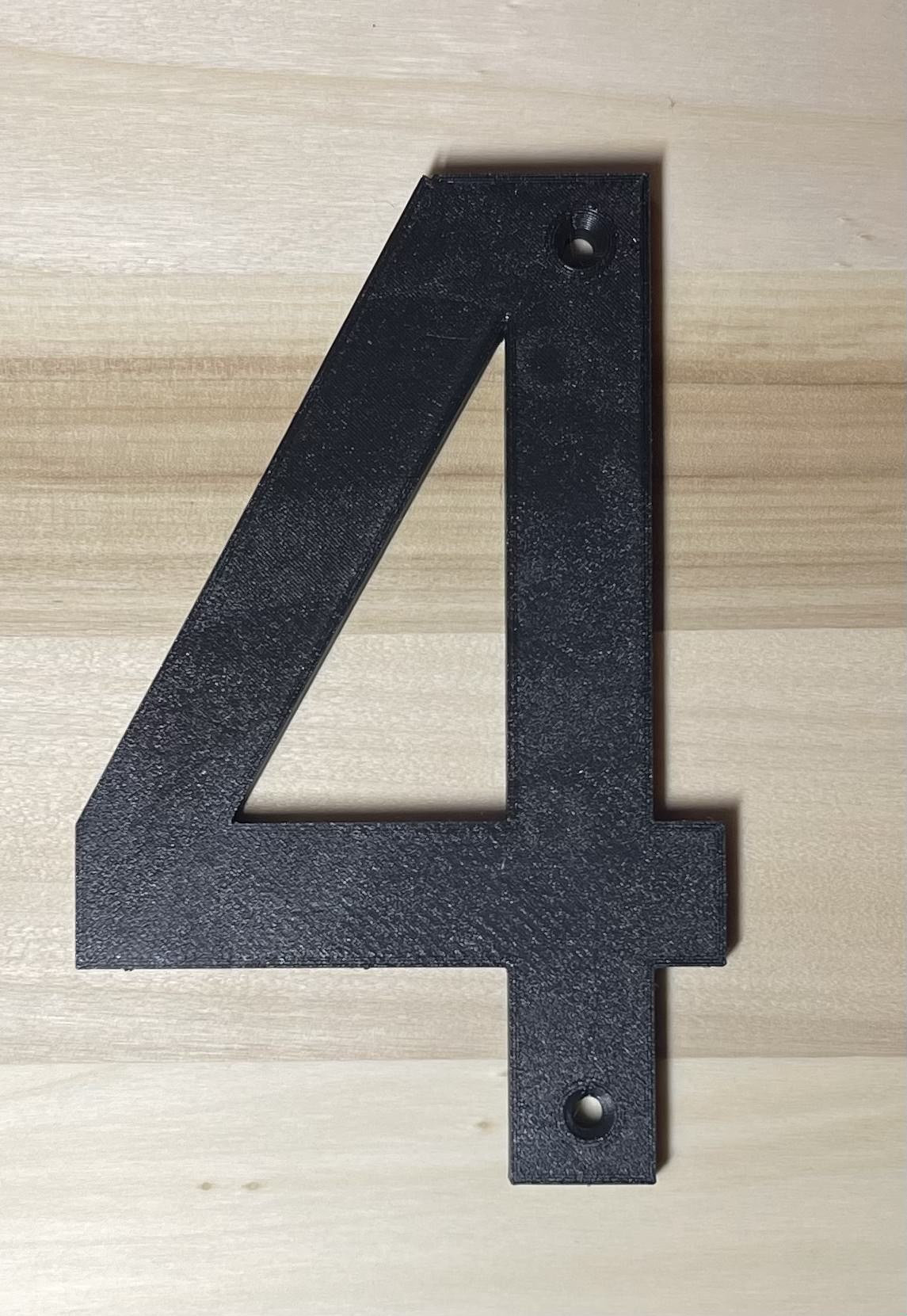 Custom Modern House Numbers, Custom Fonts, 8 Tall, Raised ...