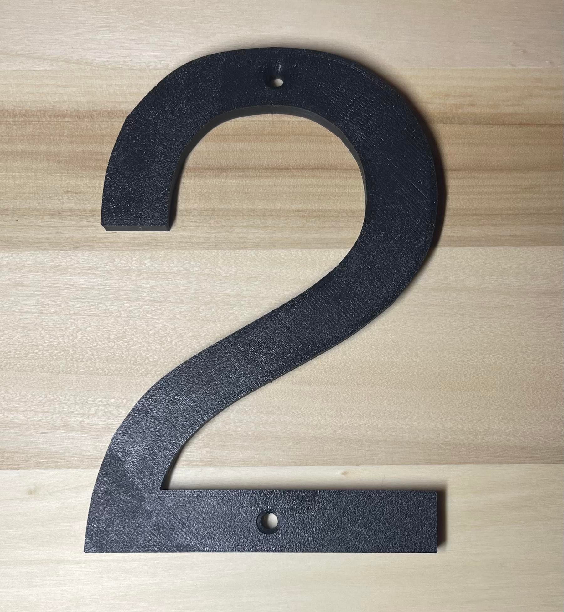 Custom Modern House Numbers, Custom Fonts, 6" Tall, Flat Mounted - Etsy