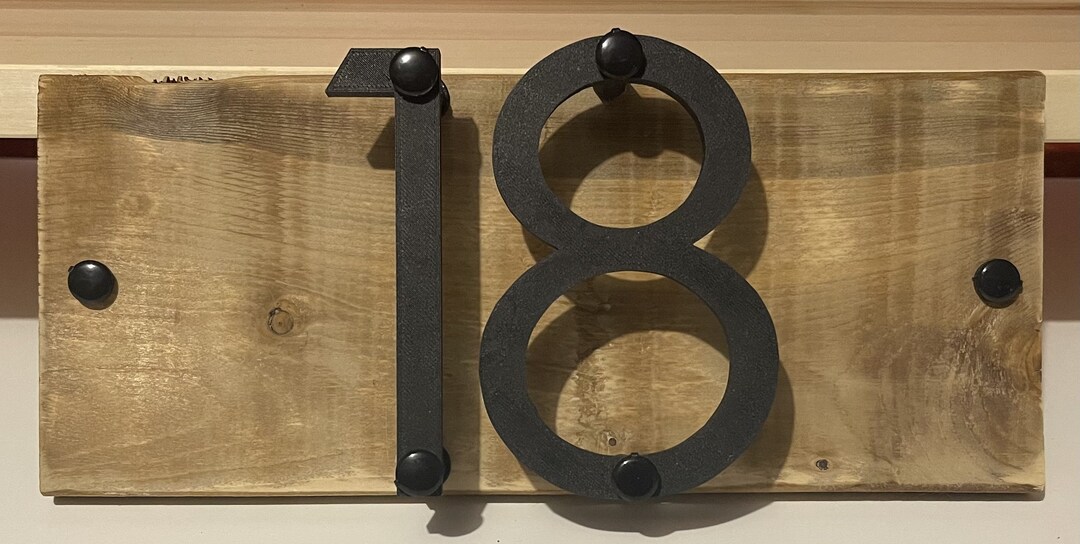 Custom Modern House Numbers, Custom Fonts, 5" Tall, Raised ...