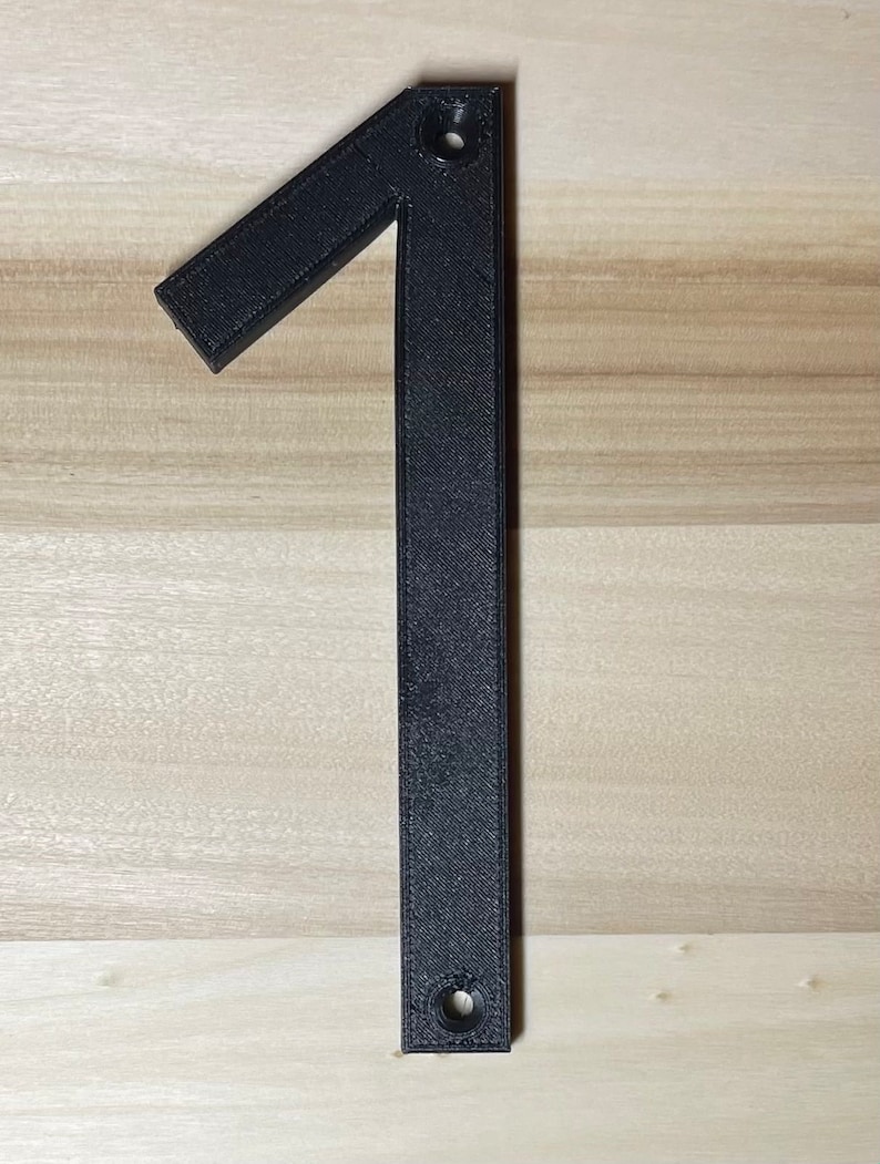 Custom Modern House Numbers, Custom Fonts, 8" Tall, Raised Spacer ...