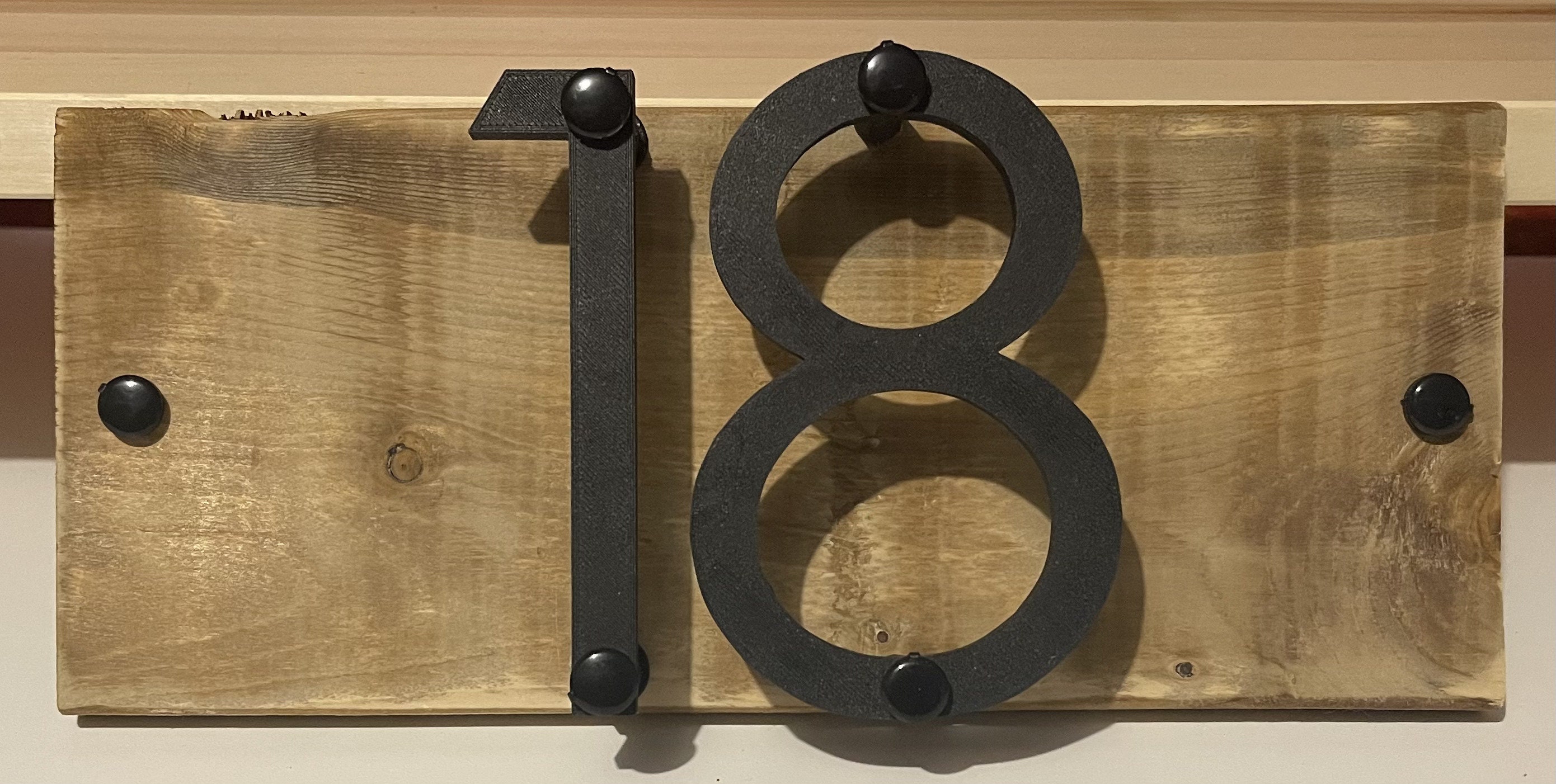 Custom Modern House Numbers, Custom Fonts, 8" Tall, Raised ...