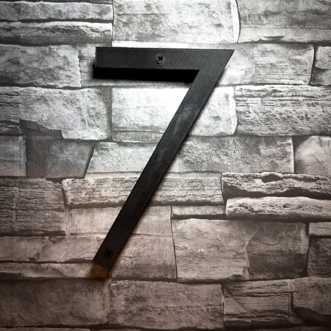 Custom Modern House Numbers, Custom Fonts, 5" Tall, Raised Spacer ...
