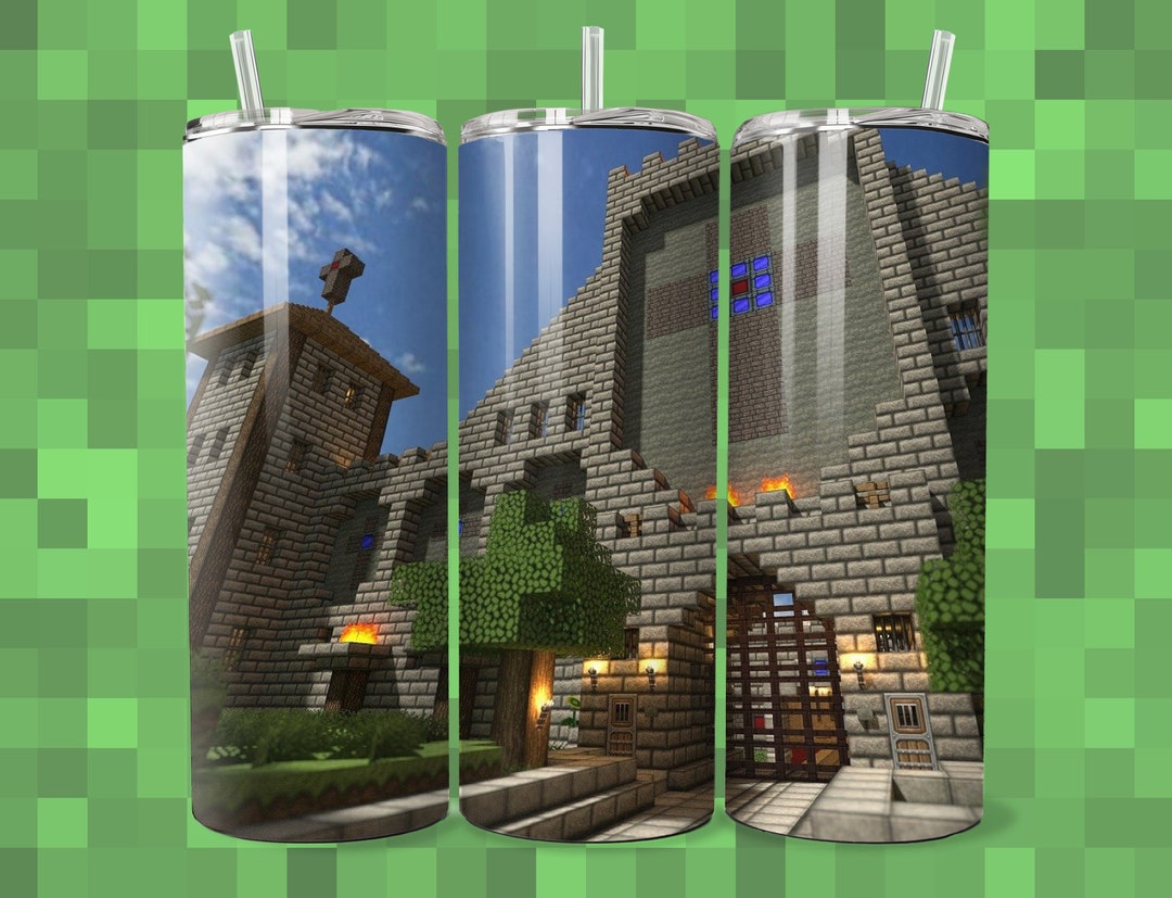 Minecraft Tumbler Design, 20oz Skinny Tumbler Wrap, Tumbler Template ...