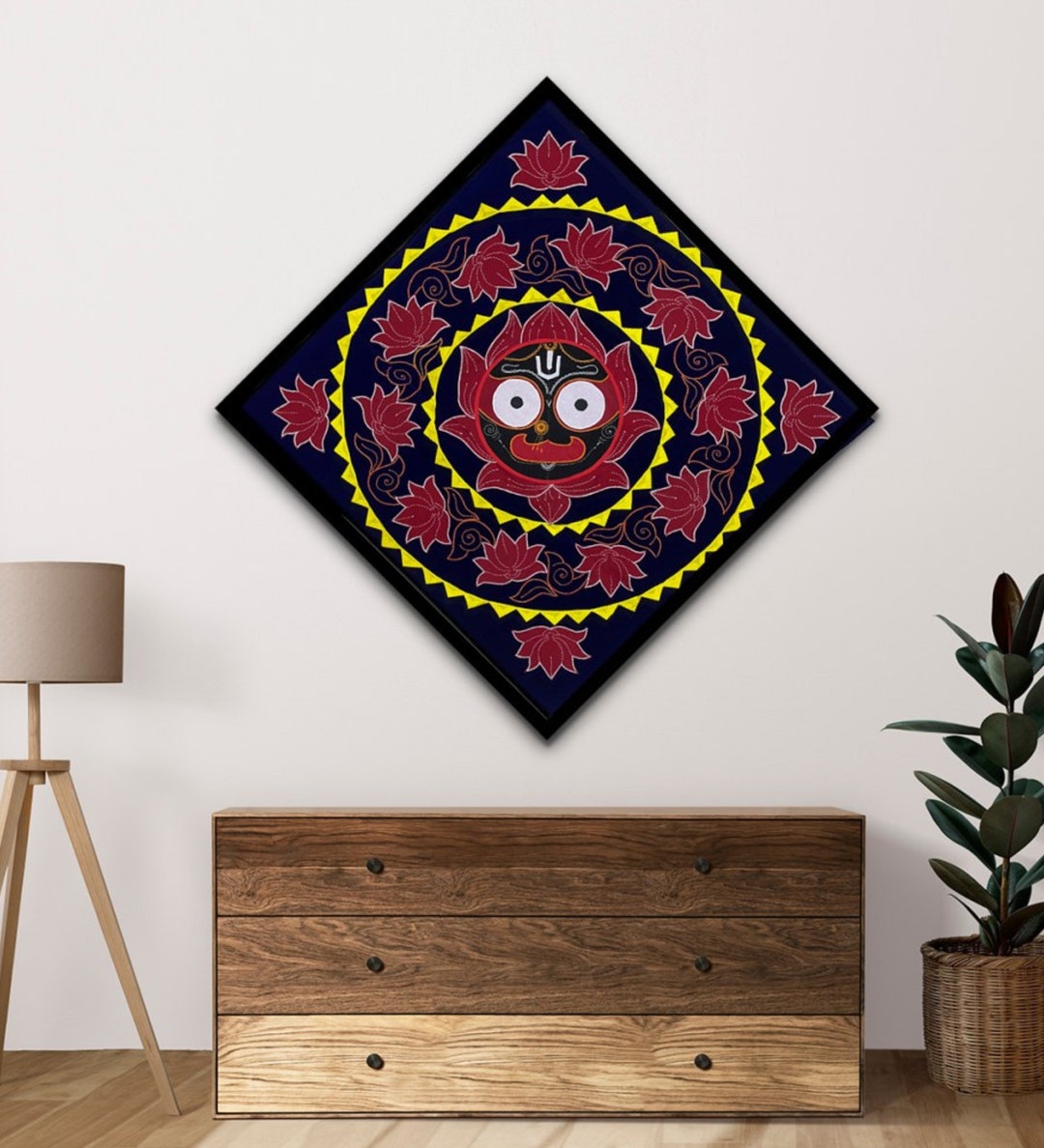 Jagannath Lotus Design Chandua - Etsy