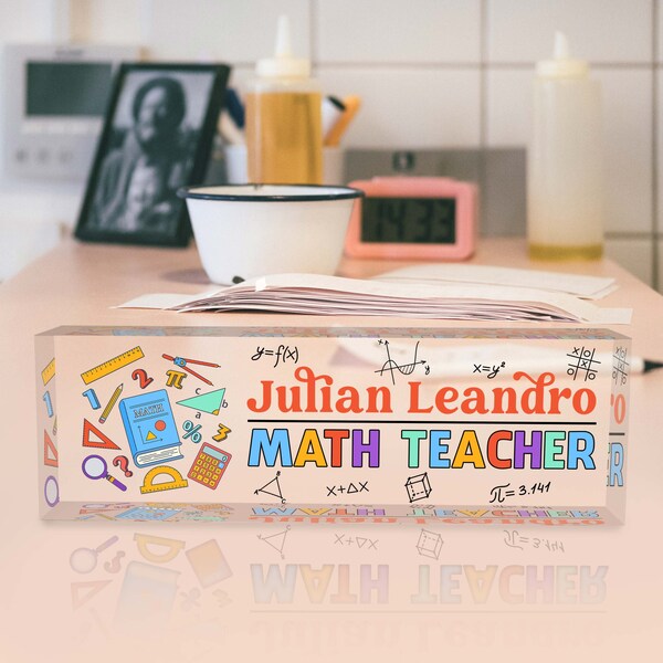 Teacher Name Plate - Etsy