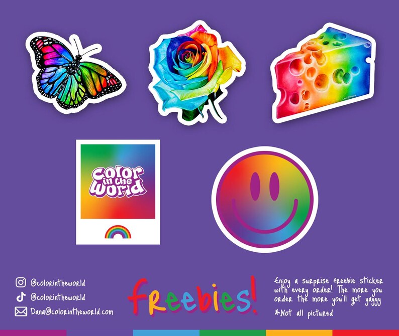 Rainbow Zebra Sticker Colorful Laptop Decal Tablet Case Waterbottle ...