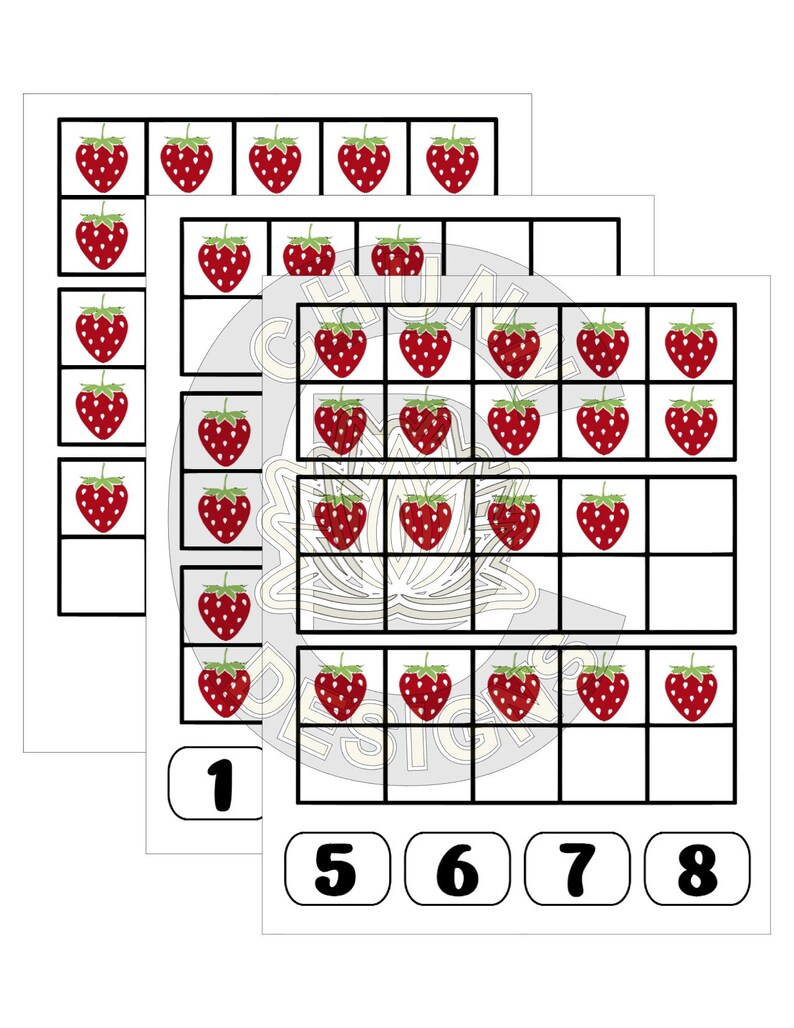 Ten Frame Counting Numbers Learning - Etsy