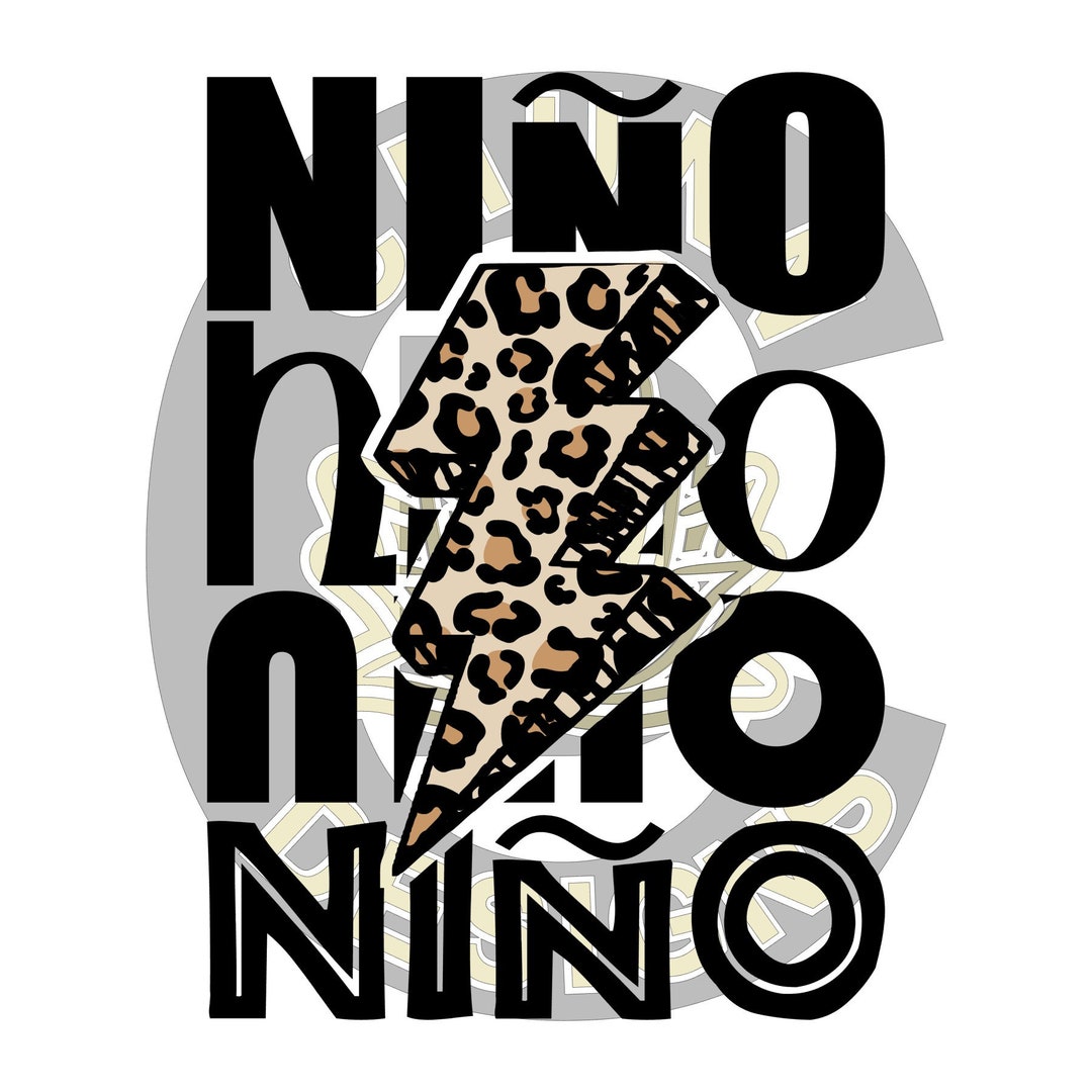 Nino Lightning Bolt Png Digital Design - Etsy