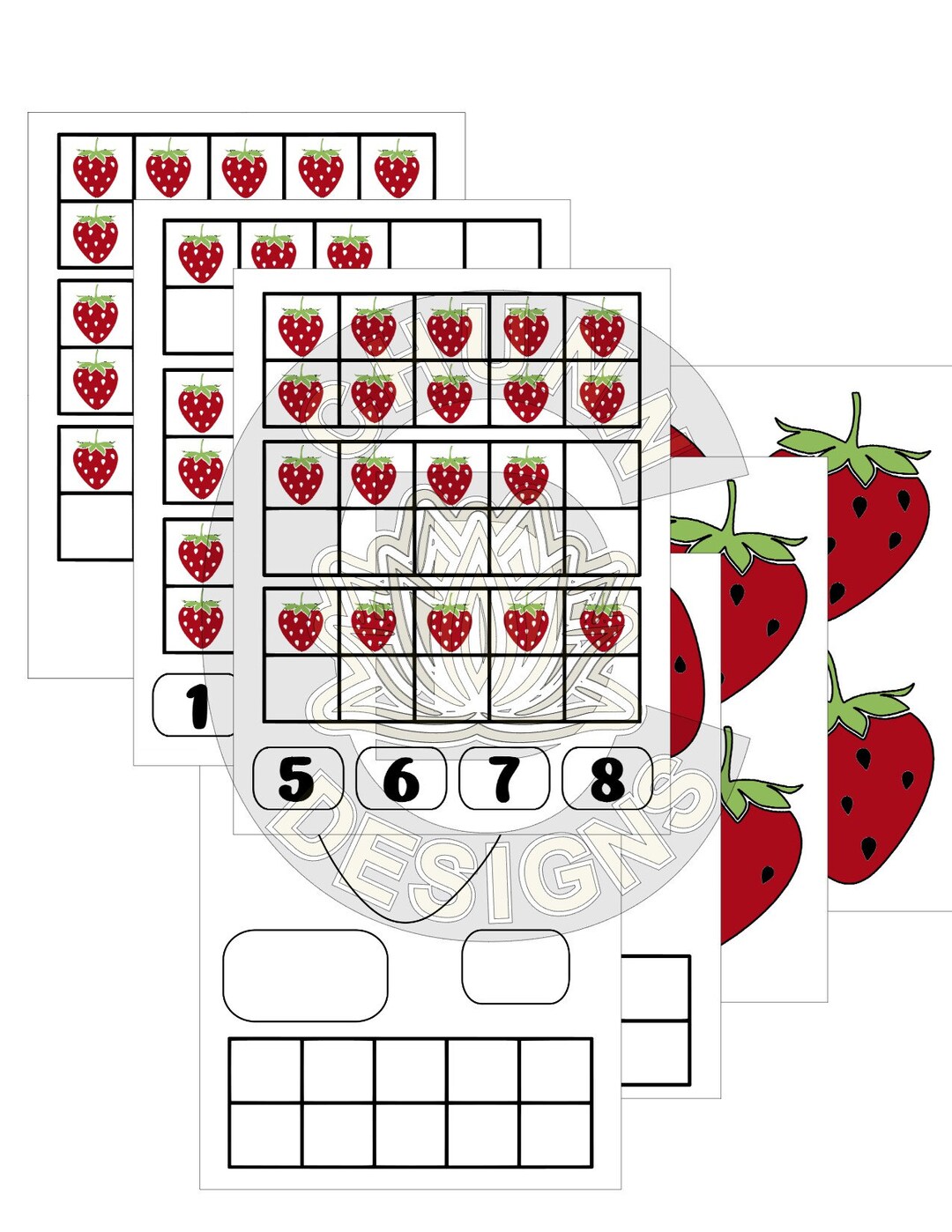 Ten Frame Counting Numbers Learning - Etsy