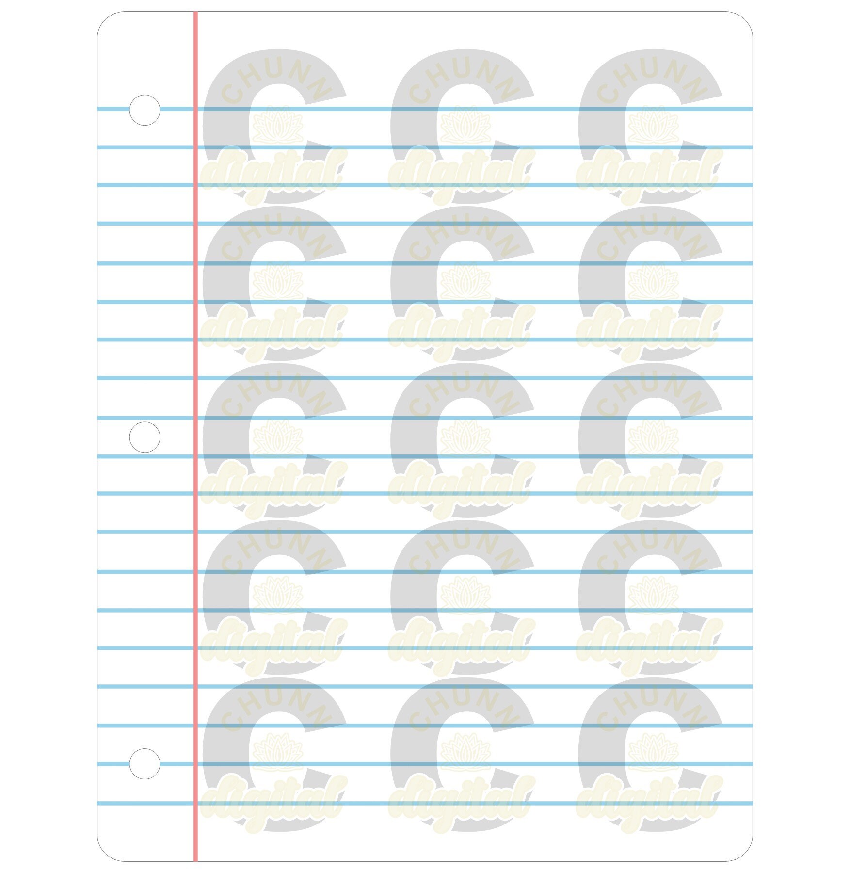 Notebook Paper Png Digital Download - Etsy