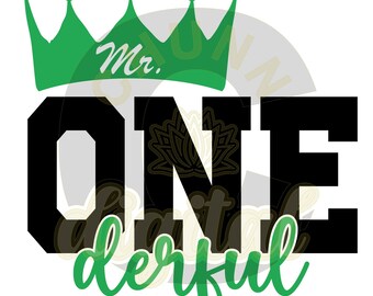 Miss One Derful Svg, Jpg, Dxf and Png - Etsy