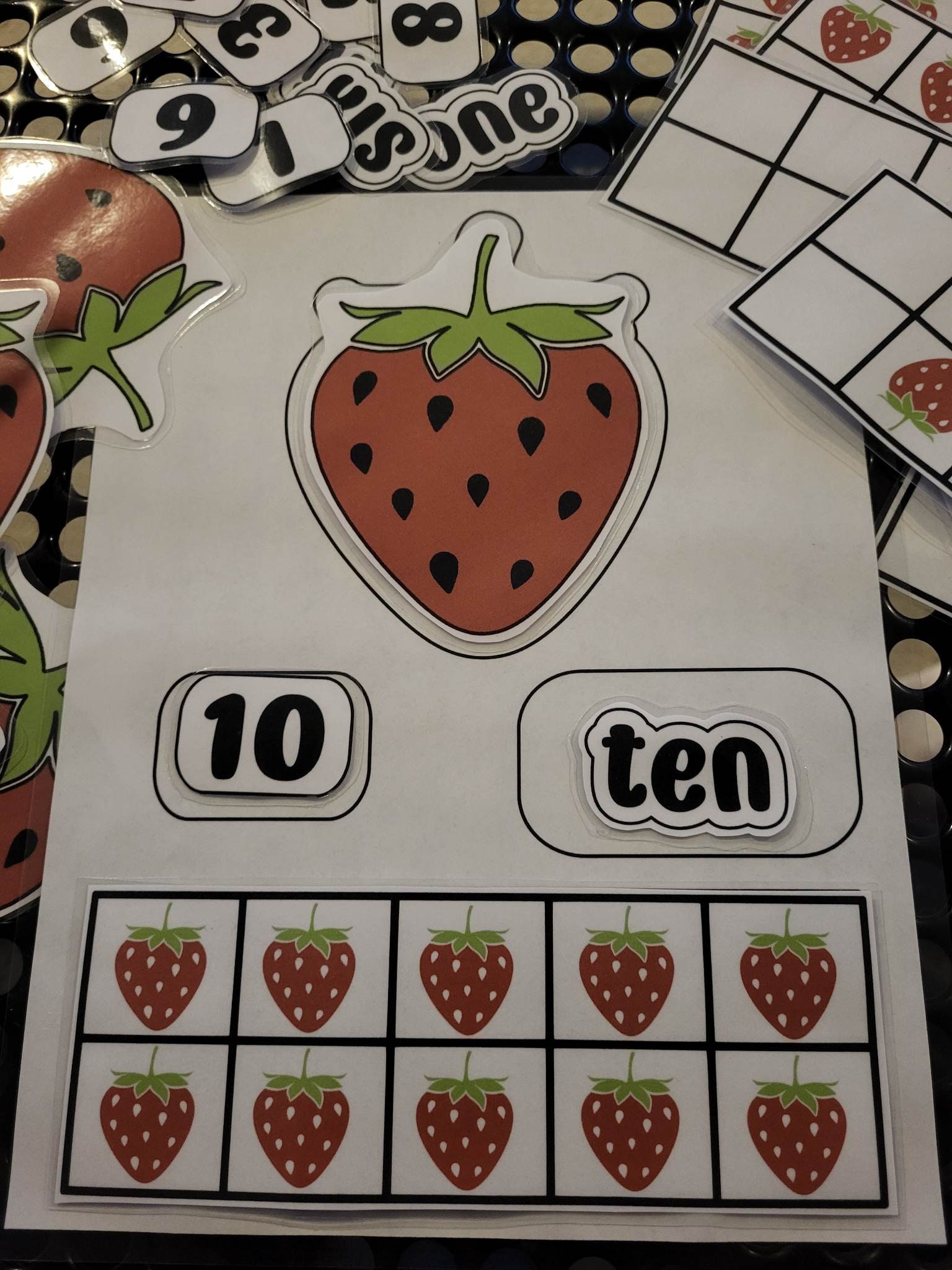 Ten Frame Counting Numbers Learning - Etsy