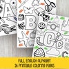 Printable Alphabet Coloring Pages - 26 Pages of Every Letter in the ...