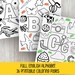 Printable Alphabet Coloring Pages - 26 Pages of Every Letter in the ...
